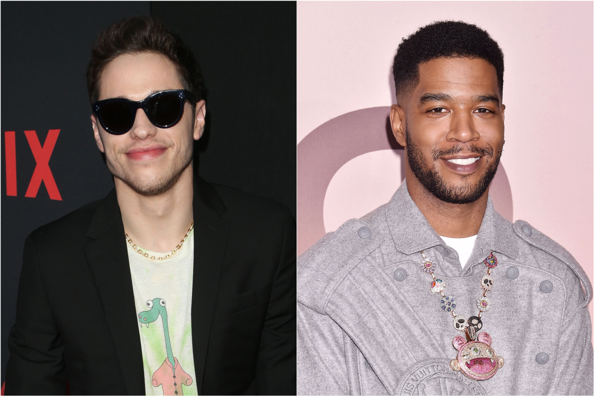 Pete Davidson Backs Kid Cudi Wearing A Kurt Cobain-Inspired Dress On ...