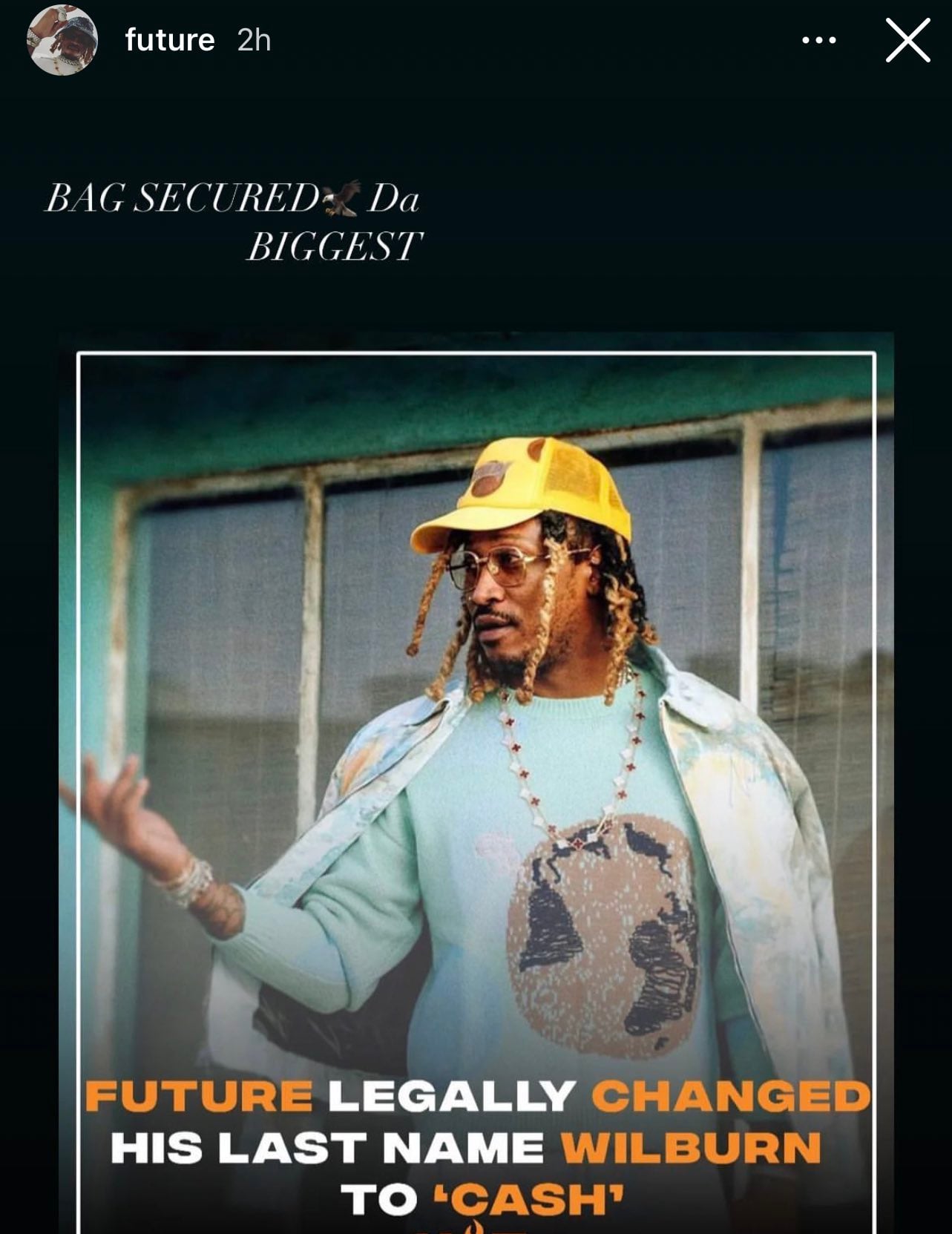 Future Sort Of Confirms He Changed His Last Name
