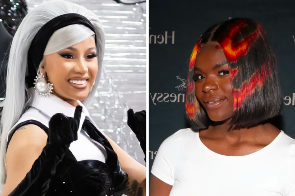 Cardi B & Scar Lip Link Up At The Studio