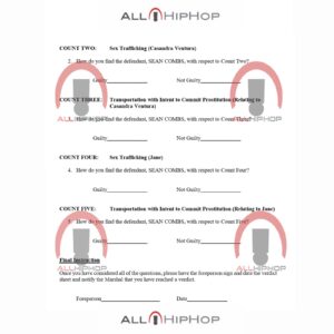 Diddy Jurors Have Many Questions To Ponder: Read Verdict Sheet - AllHipHop