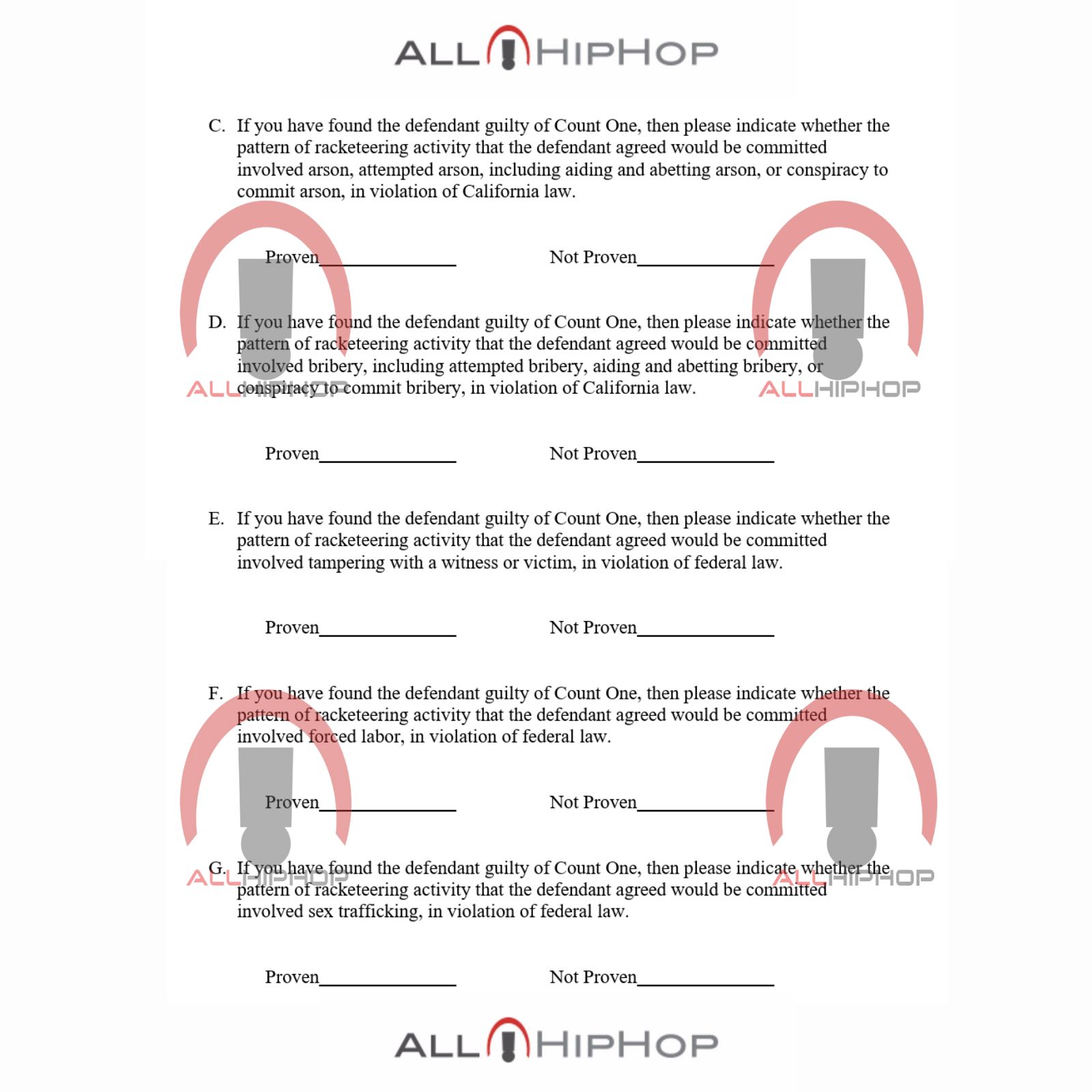Diddy Jurors Have Many Questions To Ponder: Read Verdict Sheet - AllHipHop