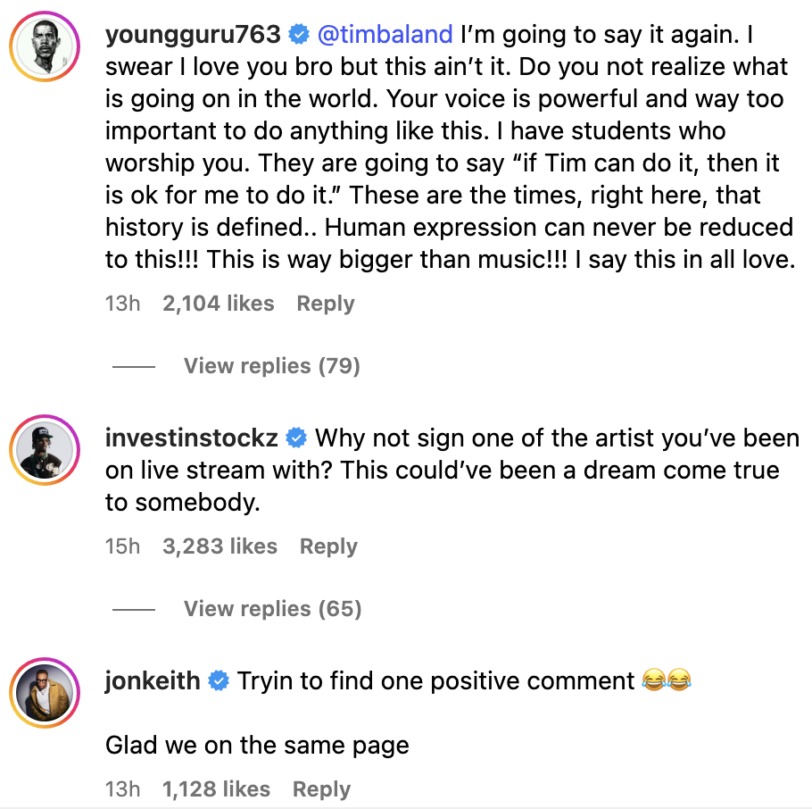 Timbaland Sparks Outrage After Debuting AI Artist