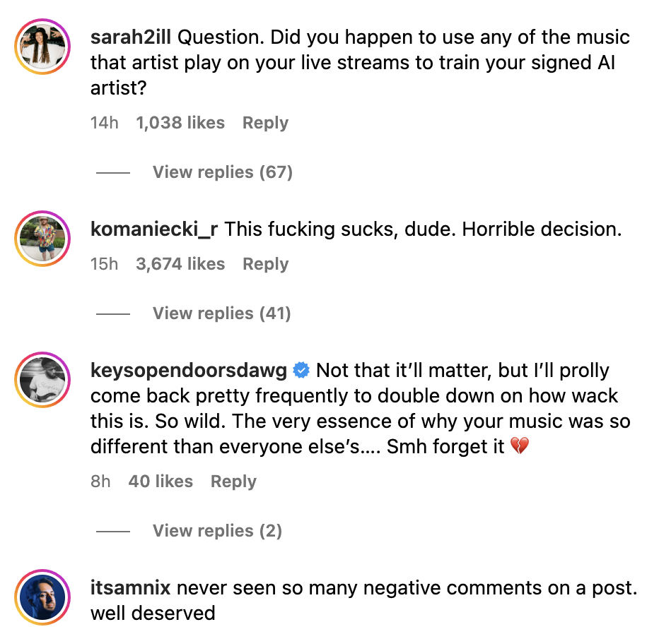 Timbaland Sparks Outrage After Debuting AI Artist