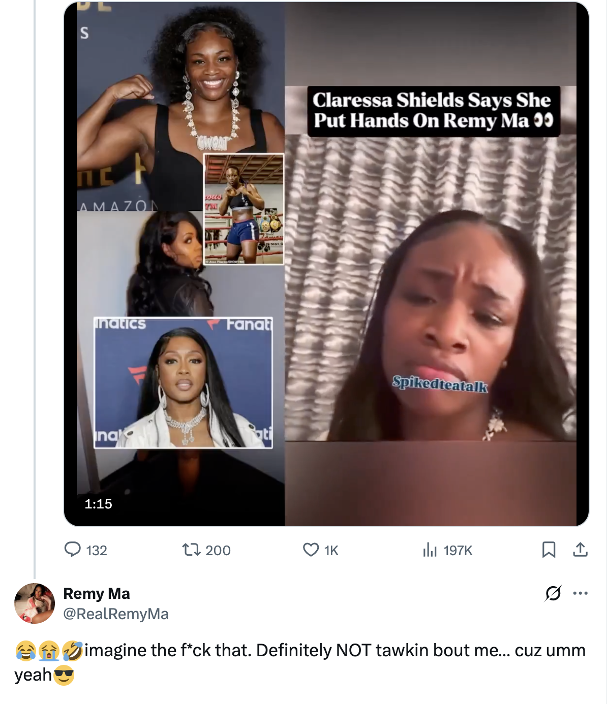 Remy Ma Addresses Rumors Claressa Shields Put Hands On Her