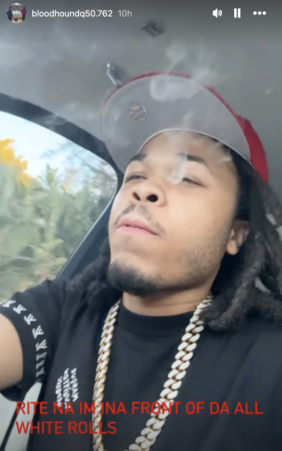 Bloodhound Q50 Snorts Substance On Live After Shooting Claims